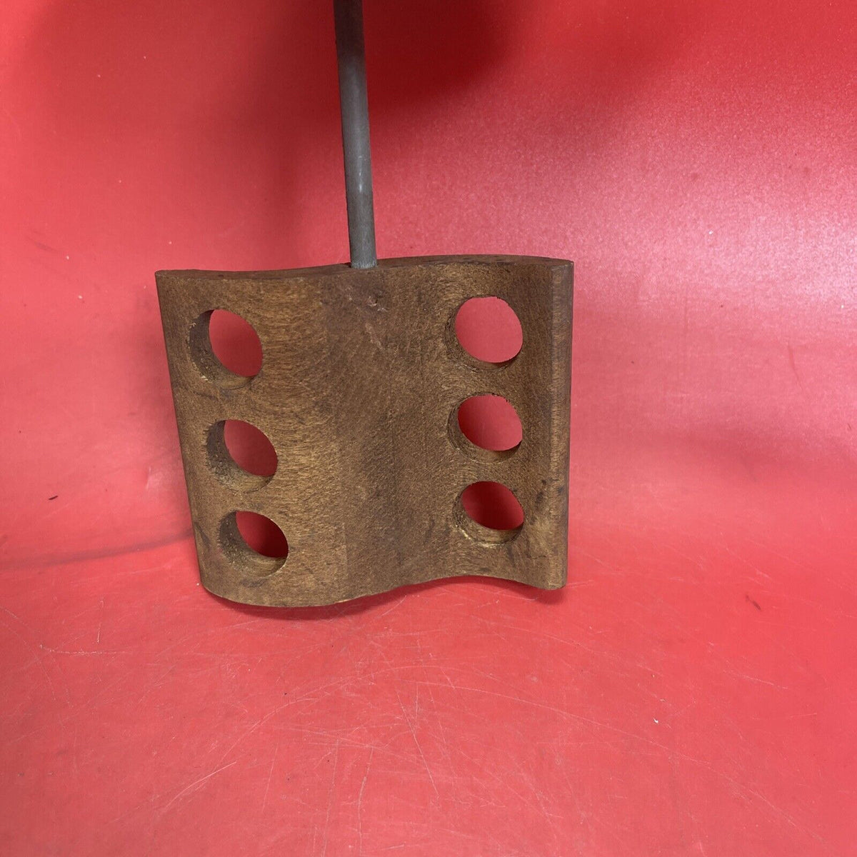 Vintage large hand crank wood handle & paddle butter churn no glass bo ...