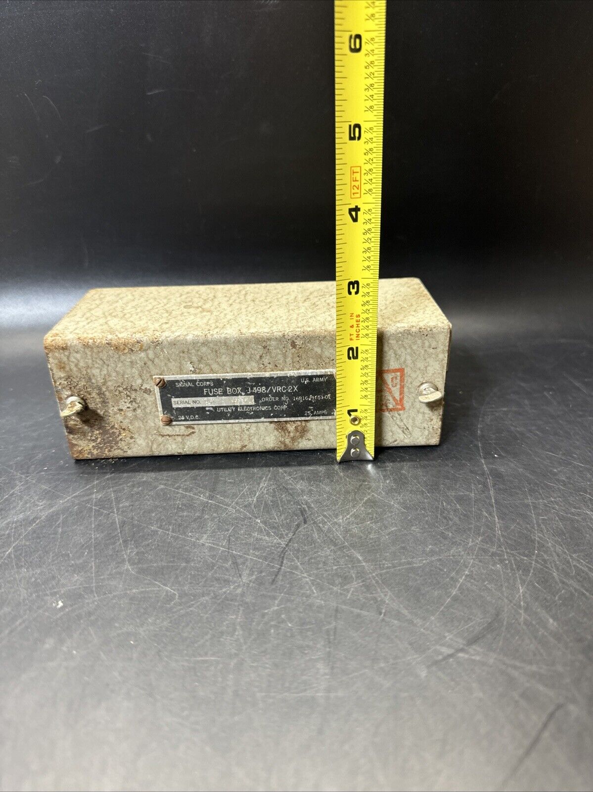 Vintage Signal Corps US Army Fuse Box, J-498 25 Amps – Treasures1906