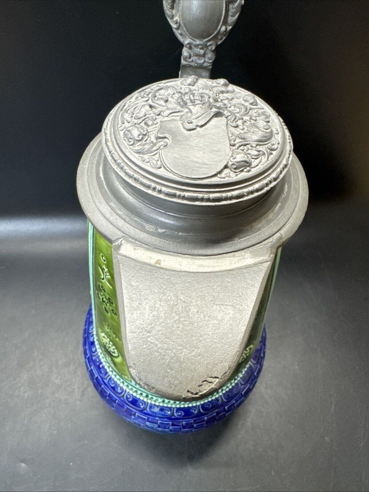 Vintage Pitcher Handled Stoneware Lidded Stein – Treasures1906