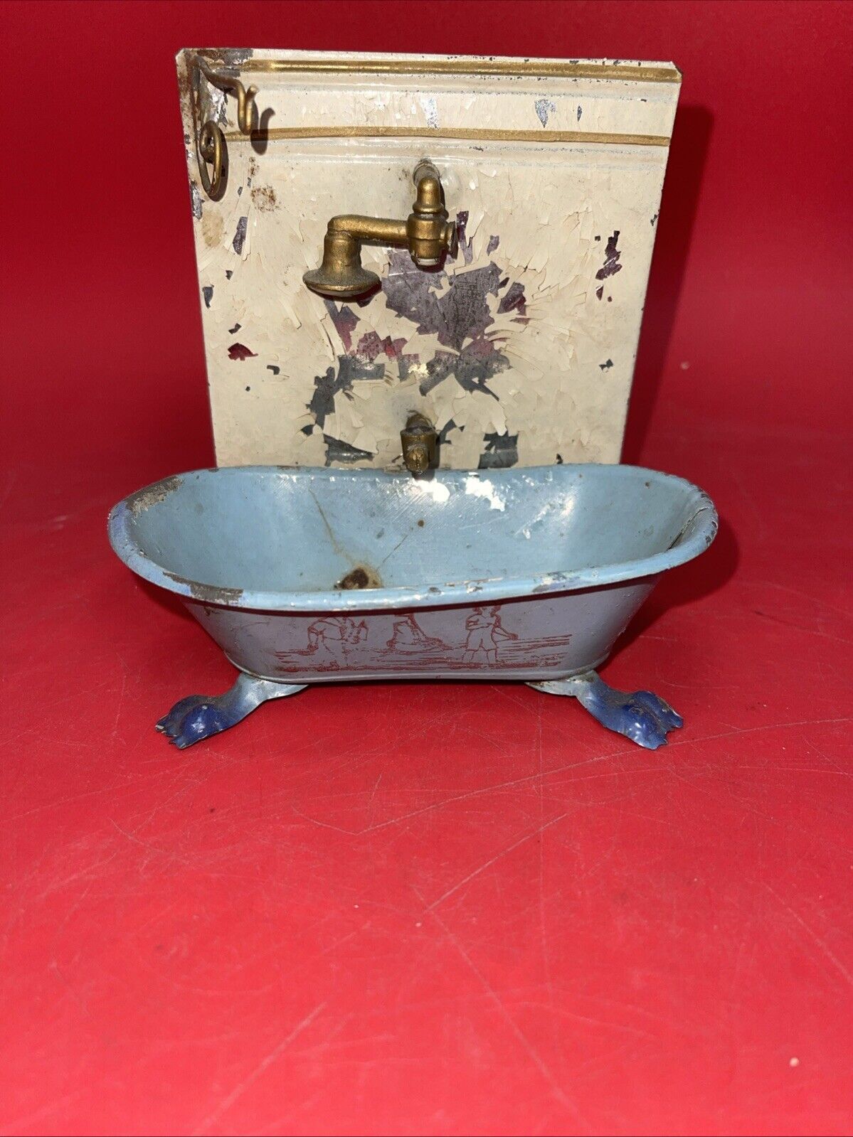 Rare Antique German Tin Bath Room, Shower and Tub – Treasures1906