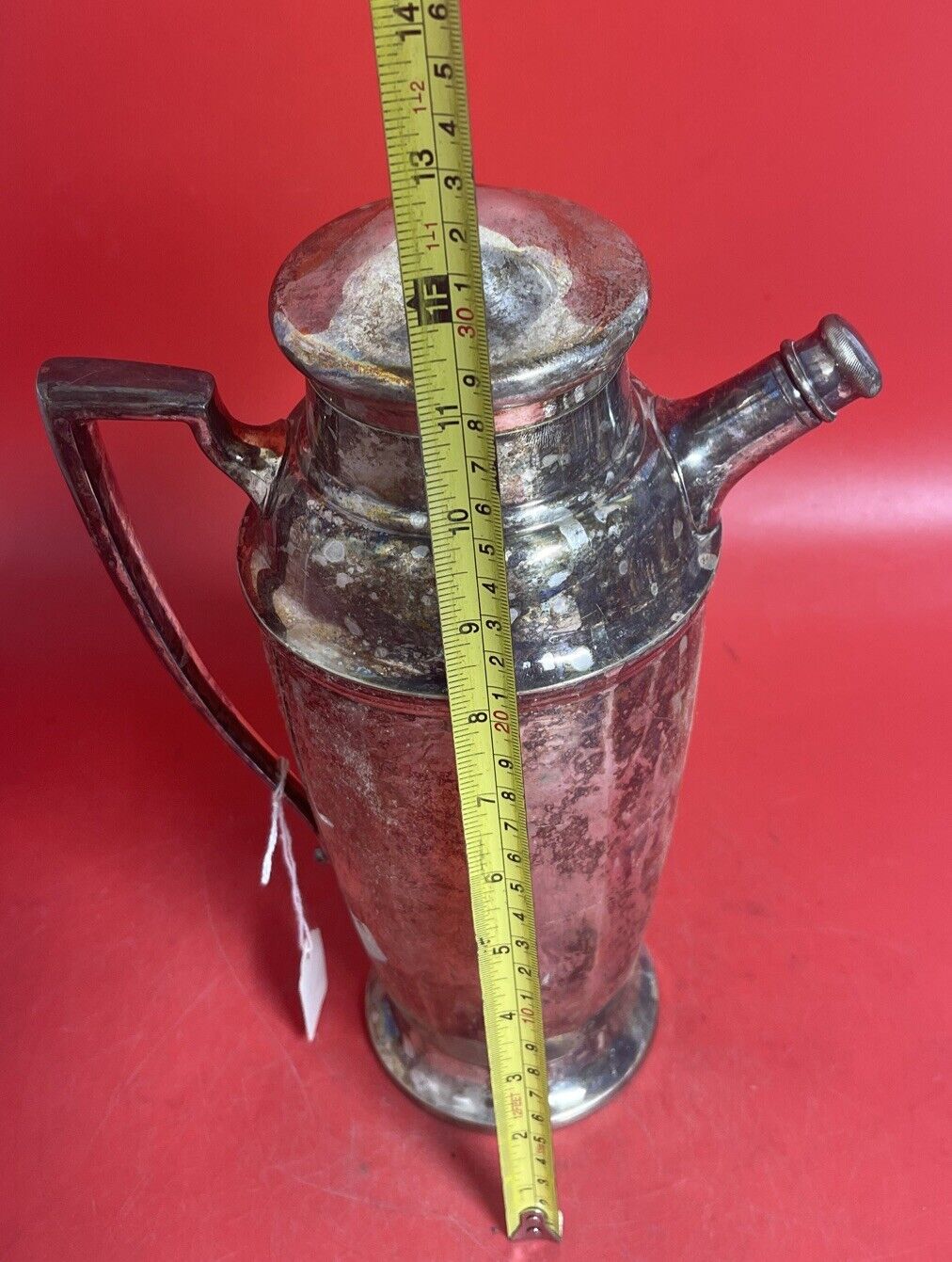 Vintage Chrome Cocktail Pitcher Lidded w/Pouring Cap – Treasures1906