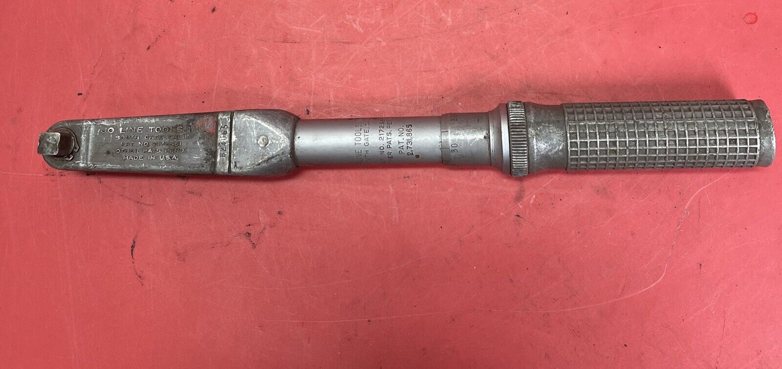 JO LINE Tools INC ANAHEIM CALIF 3/8'' Click Type Torque Wrench ...